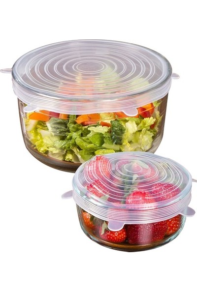 Menzir Silikon Streç Kapak 6'lı Tencere Bonesi Menzir Silikon Streç Kapak 6'lı Tencere Bonesi