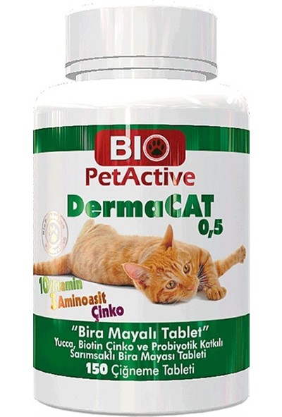 Bio Pet Active Bio Petactive Dermacat Brewers 150 Tablet Bio Pet Active Bio Petactive Dermacat Brewers 150 Tablet