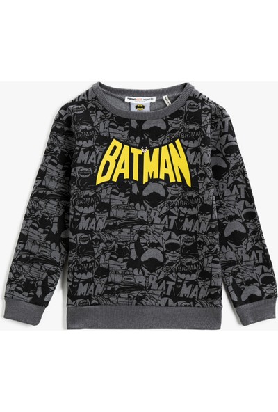 Koton Kids Batman Sweatshirt Lisansli Baskili