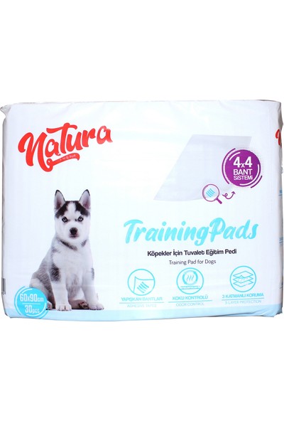 Natura Trainingpads Tuvalet Eğitim Pedi 60×90 30LU Natura Trainingpads Tuvalet Eğitim Pedi 60×90 30LU