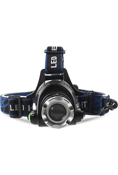 Icoco Shop LED T6 Yakınlaştırma Şarj Edilebilir Baş Lambası (Yurt Dışından)