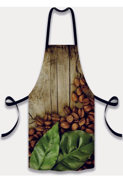 Osso Yeşil Yaprak Kahve Çekirdekli Desenli Kumaş Şef Bulaşık Mutfak Önlüğü Osso Yeşil Yaprak Kahve Çekirdekli Desenli Kumaş Şef Bulaşık Mutfak Önlüğü