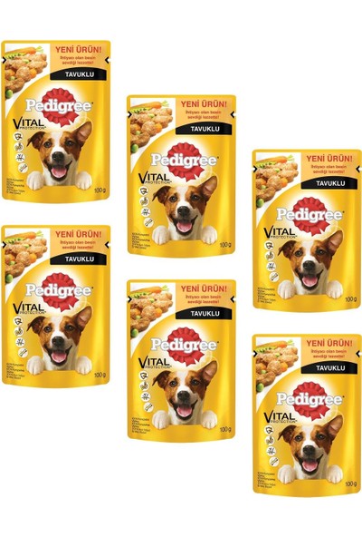 Pedigree Pouch Tavuklu Sebzeli Yetişkin Köpek Konservesi 100 gr (6 Adet) Pedigree Pouch Tavuklu Sebzeli Yetişkin Köpek Konservesi 100 gr (6 Adet)