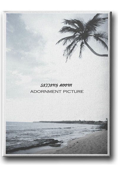 Desenlio Sahil Canvas Tablo MİND232