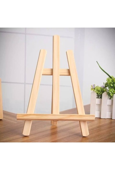 Hobialem Üç Ayaklı Mini Masaüstü Ahşap Şövale Hobialem Üç Ayaklı Mini Masaüstü Ahşap Şövale