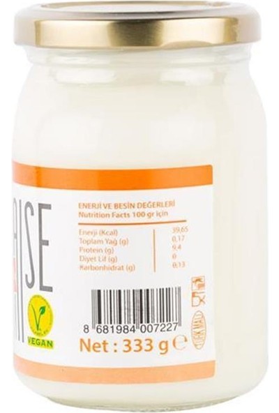 Fine Taste Vegan Sade Mayonez 333 gr Fine Taste Vegan Sade Mayonez 333 gr