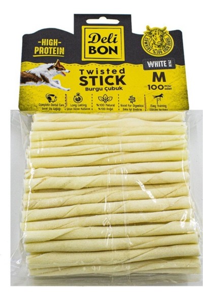 Delibon Burgu Eko Kalın 100 Adet - White Delibon Burgu Eko Kalın 100 Adet - White