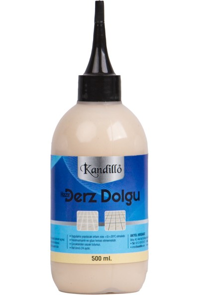 Kandillo Silikonlu Krem Renk Derz Dolgu Gaga Uç 500 ml Hazır Fayans Seramik Dolgusu Kandillo Silikonlu Krem Renk Derz Dolgu Gaga Uç 500 ml Hazır Fayans Seramik Dolgusu