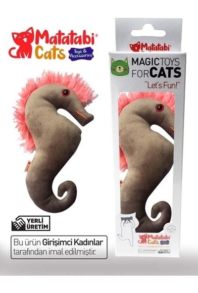 Matatabi Cats Horsi Kedi Oyuncagı Gri 26 cm Matatabi Cats Horsi Kedi Oyuncagı Gri 26 cm