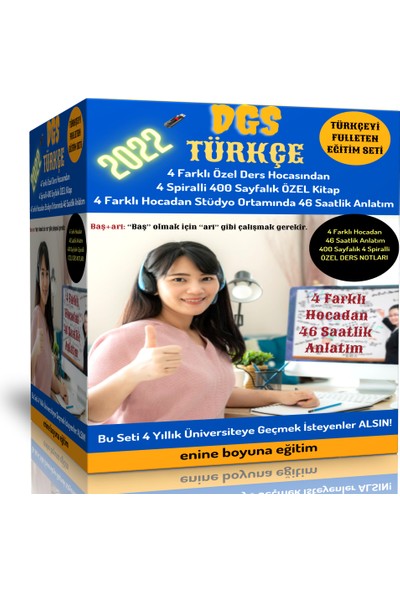 Enine Boyuna Eğitim 2022 DGS Türkçe Full Hazırlık Seti (4 Kitap ve 46 Saat Görüntülü Anlatım) Enine Boyuna Eğitim 2022 DGS Türkçe Full Hazırlık Seti (4 Kitap ve 46 Saat Görüntülü Anlatım)