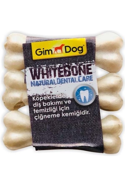 Gimdog Mordimi Ağız ve Diş Sağlığı Için Sütlü Köpek Çiğneme Kemiği Üçlü 60 gr Gimdog Mordimi Ağız ve Diş Sağlığı Için Sütlü Köpek Çiğneme Kemiği Üçlü 60 gr