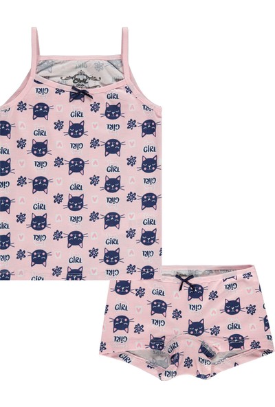 Civil Girls Kız Çocuk Iç Çamaşır Takımı 2-8 Yaş Pembe