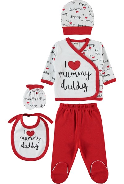 Civil Baby Bebek 5'li Zıbın Takımı Yenidoğan Beyaz