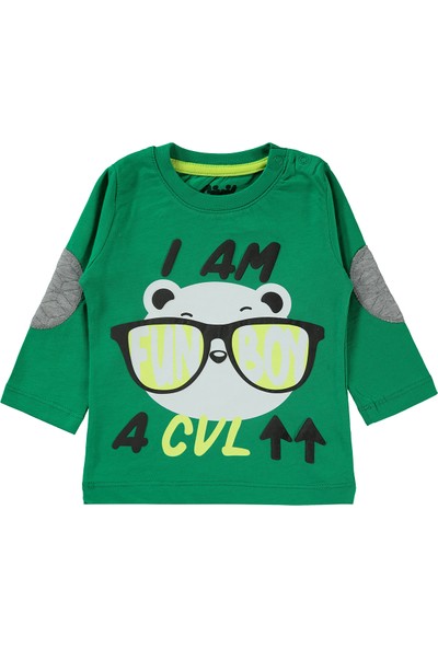 Civil Baby Erkek Bebek Sweatshirt 6-18 Ay Yeşil Civil Baby Erkek Bebek Sweatshirt 6-18 Ay Yeşil