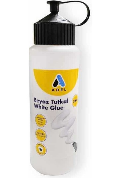Adel Beyaz Tutkal Şişe 500 ml Adel Beyaz Tutkal Şişe 500 ml