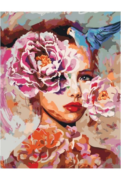 Lily Hobbyland Sayılarla Boyama Çerçeveli 40 x 50 cm Tuval: Masal Güzeli