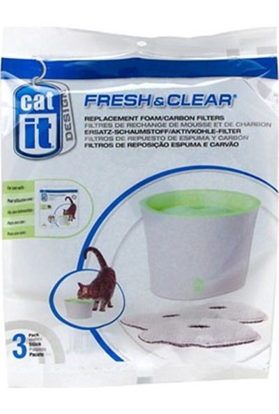 Catit Sünger ve Karbon Filtre 55600 Için (3 Lü)