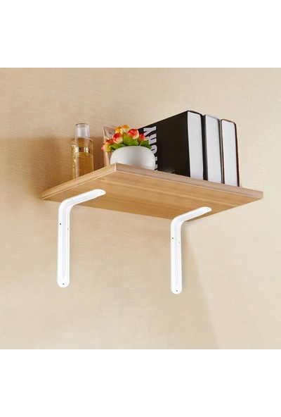 Badem10 Raf Altı Ayak Raf Tutucu L Demir 16.5 x 23 cm Beyaz Montaj Aparatı (2 Adet) Badem10 Raf Altı Ayak Raf Tutucu L Demir 16.5 x 23 cm Beyaz Montaj Aparatı (2 Adet)