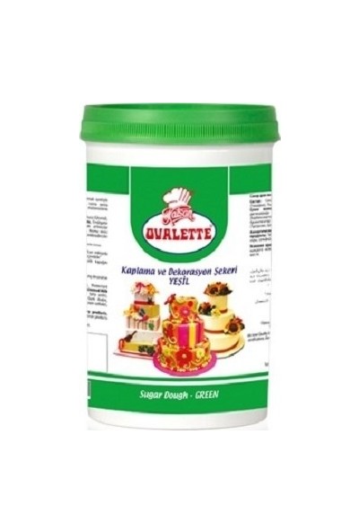 Ovalette Şeker Hamuru Yeşil 1kg Ovalette Şeker Hamuru Yeşil 1kg