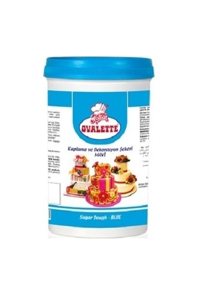 Ovalette Şeker Hamuru Mavi 1kg Ovalette Şeker Hamuru Mavi 1kg