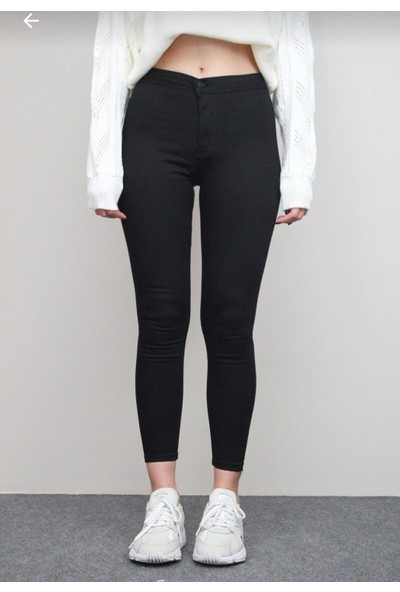 Kadın Dar Paça Yüksek Bel Likralı Pantolon