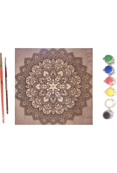 By Yada Mandala Desen-33 Ahşap Boyama Seti By Yada Mandala Desen-33 Ahşap Boyama Seti