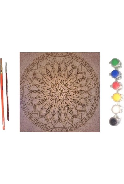 By Yada Mandala Desen-36 Ahşap Boyama Seti By Yada Mandala Desen-36 Ahşap Boyama Seti
