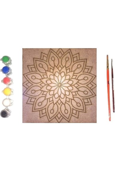 By Yada Mandala Desen-58 Ahşap Boyama Seti By Yada Mandala Desen-58 Ahşap Boyama Seti