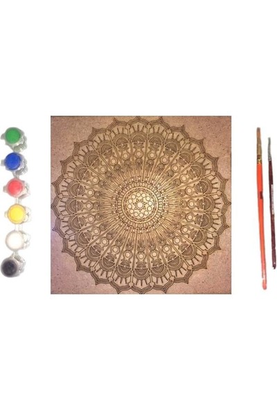 By Yada Mandala Desen-65 Ahşap Boyama Seti By Yada Mandala Desen-65 Ahşap Boyama Seti