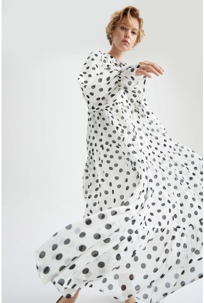 DeFacto Nihan Peker Tasarım Fuşya Fular Yaka Detaylı Maxi Tesettür Abiye V6396Az21Hs DeFacto Nihan Peker Tasarım Fuşya Fular Yaka Detaylı Maxi Tesettür Abiye V6396Az21Hs