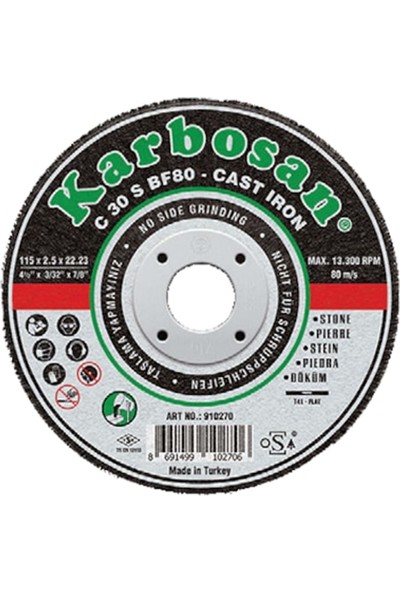 115X2.5X22.23 Karbosan Mermer Kesici 115X2.5X22.23 Karbosan Mermer Kesici