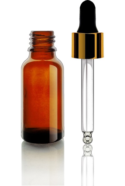 Camcazım 20 cc Cam Damlalıklı Amber Şişe - 10 Adet