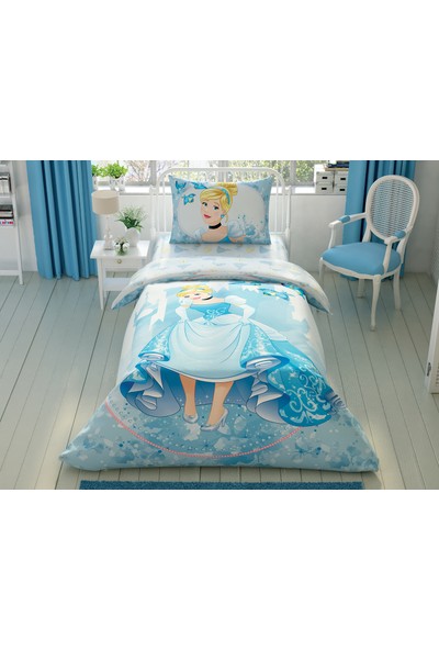 Taç Disney Cindrella Forever Lisanslı Nevresim Takımı