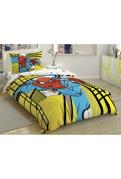 Taç Spiderman Excıtıng Jump Lisanslı Nevresim Takımı