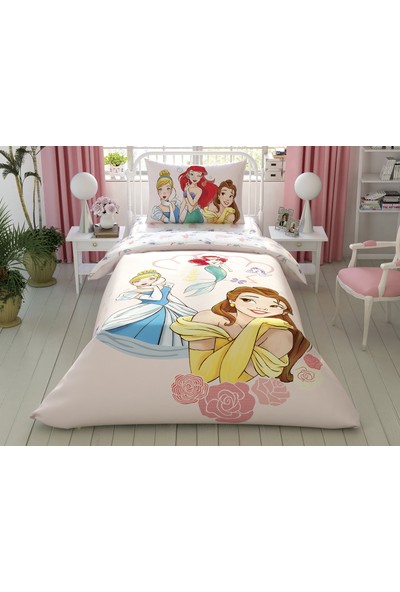 Taç Dısney Prıncess Power Lisanslı Nevresim Takımı