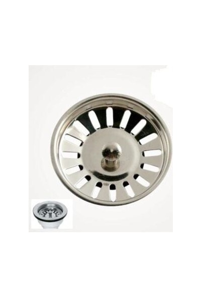 Selman Usta Mutfak Evye Sifonu Süzgeci Çap 8 cm Mutfak Lavabo Süzgeci