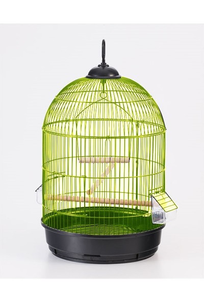 EuroGold Yuvarlak Kuş Kafesi Pirinç Kaplama (34 x 55)