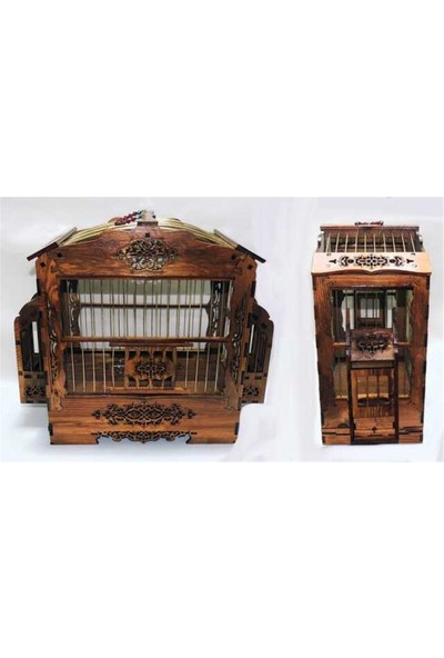 Fatih-Pet Ahşap Kafes Oymalı Lüks Bombeli (17X41X35 Cm) Fatih-Pet Ahşap Kafes Oymalı Lüks Bombeli (17X41X35 Cm)