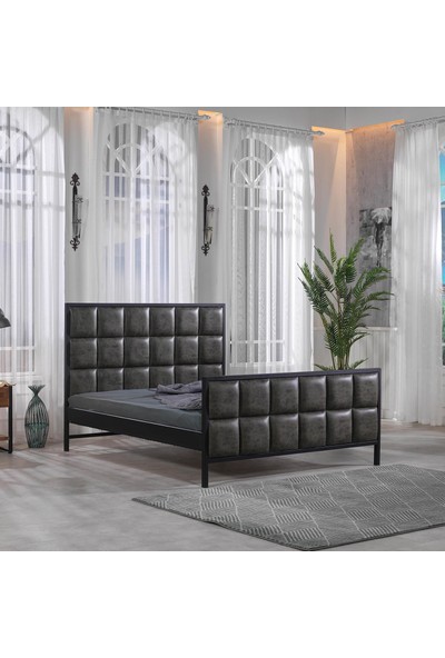 Unimet Stardust Çift Kişilik Metal Karyola Siyah