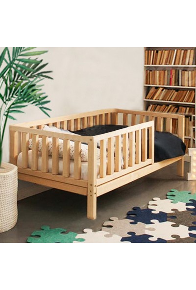 Loolpi Home - Unisex Montessori Ahşap Bebek ve Çocuk Karyolası Tüm Ölçülerde