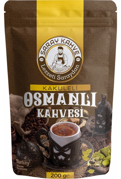 Saray Kahve Saray Kakuleli Osmanlı Kahvesi 200Gr Saray Kahve Saray Kakuleli Osmanlı Kahvesi 200Gr