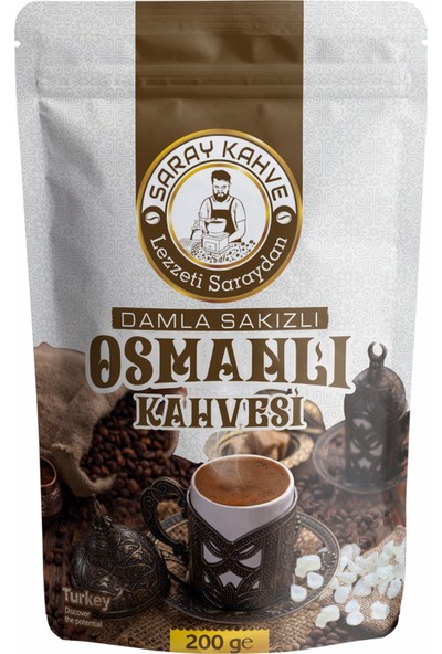 Saray Kahve Saray Damla Sakızlı Osmanlı Kahvesi 200Gr Saray Kahve Saray Damla Sakızlı Osmanlı Kahvesi 200Gr