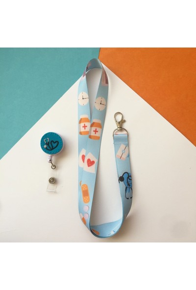 Akça Medikal Boyun Askı İpi + Yoyo Kartlık