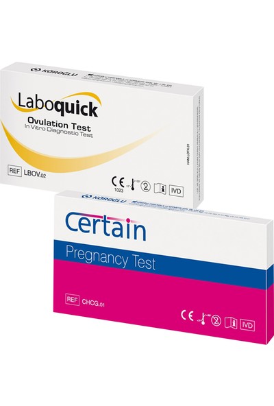 Laboquick 50 Laboquick Ovulasyon + 5 Certain Hamilelik Testi