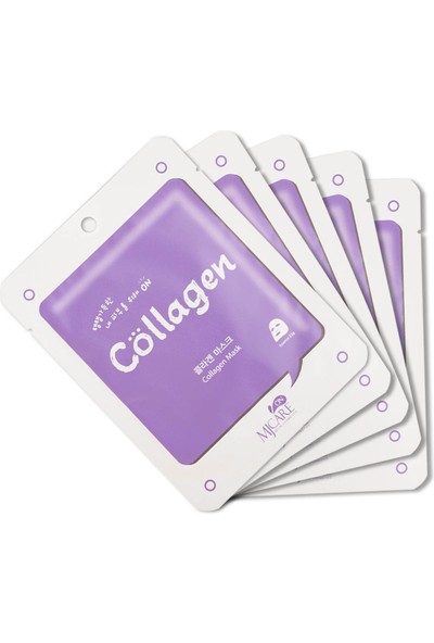 Mjcare On Collagen Mask - Kolajen Özlü Yüz Maskesi 5'li