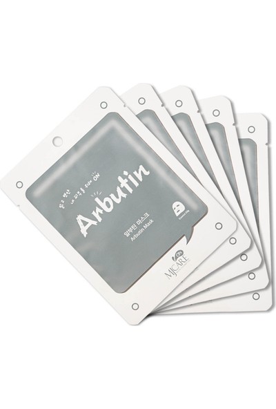 Mjcare On Arbutin Mask - Arbutin Özlü Yüz Maskesi 5'li