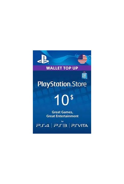 Playstation Psn Card 10$ / 10 Dolar (US) United States Playstation Psn Card 10$ / 10 Dolar (US) United States
