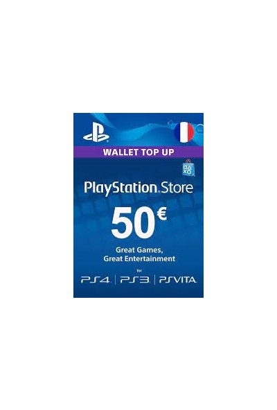 Playstation Psn Card 50 Eur Fr France Playstation Psn Card 50 Eur Fr France