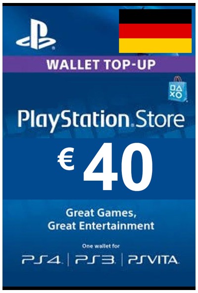 Playstation Psn Card 40 EUR / 40 EURO (DE) Germany Playstation Psn Card 40 EUR / 40 EURO (DE) Germany