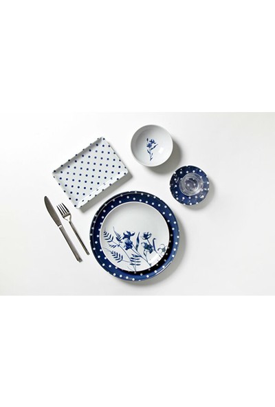 Porland 04POR034456 Blossom 30 Parça 6 Kişilik Kahvaltı Takımı